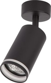 Bodové svítidlo Pipe Ring, 1x černé kovové stínítko, b