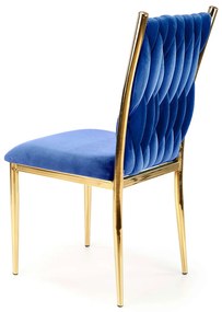 Židle K436 zlatý kov / granátová tkanina Halmar