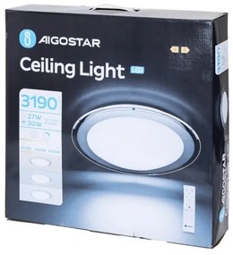 Aigostar - LED Stm stropní svítidlo LED/30W/230V 2700-6500K pr. 42,9 cm chrom+DO