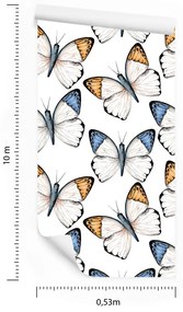Tapeta Na Zeď Pro Děti - Exotické Motýli Vliesová tapeta 53x1000