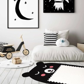 Vylen Designová puzzle podlaha Méďa  Hnědý s hnědým bříškem