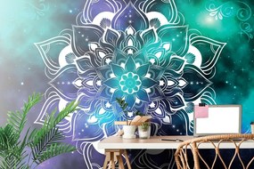 Samolepící tapeta moderní Mandala s orientálním vzorem - 450x300 cm