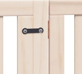 Zábrana pro psy s dvířky skládací 6 panelů 480 cm topol 3155665