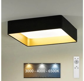 Brilagi | Brilagi - LED Stmívatelné svítidlo VELVET SQUARE LED/24W/230V + DO černá | BG0641