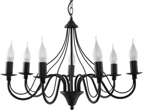 Sollux Lighting Lustr MINERWA 7 černý