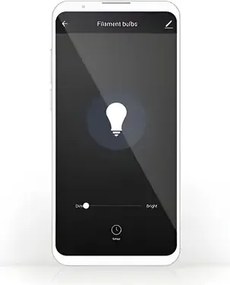 Nedis SmartLife LED žárovka / Wi-Fi / E27 / 500 lm / 5 W / Teplá bílá