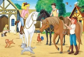 SCHMIDT Puzzle BibiTina 4v1 v plechovém kufříku / 2x 100 a 2x 150 dílk