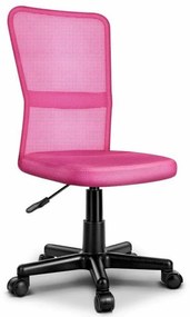 Tresko Dětská otočná židle Růžová