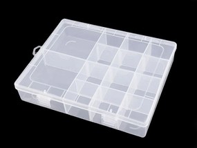 LADO Plastový box / zásobník 4x17x21 cm Varianta: 1 transparent, Balení: 3 ks