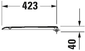 Duravit 67390099 - Záchodové prkénko SoftClose D-CODE 35x43,8 cm bílá