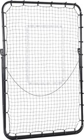 HOMCOM Football Rebounder Skládací fotbalová branka Rebound Wall 123x73x1785 cm 4 nastavitelné stupně černá pro trénink a zábavu | Aosom.de