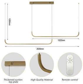 Immax NEO 07228L - LED Stmívatelný lustr na lanku PATTINI LED/53W/230V Tuya+DO