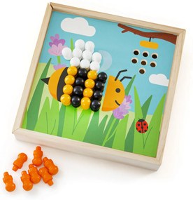 Bigjigs Toys Dřevěná mozaika Zahrádka