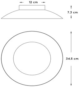 Lucide 79177/12/30 - LED Stropní svítidlo FOSKAL LED/12W/230V