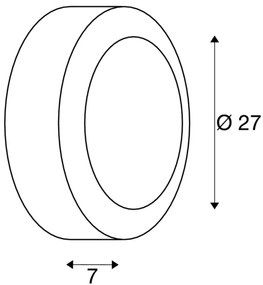 SLV 229075 Bulan, antracitové venkovní svítidlo, 1x60 E14, prům.27cm, IP44