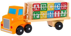Mamido Dřevěné nákladní auto s kostkami