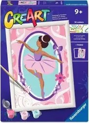 RAVENSBURGER CreArt Baletka / Malování podle čísel / od 9 let