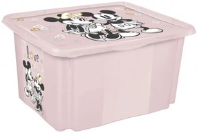 Keeeper Box na hračky Minnie Mouse love 45 l, růžový/pudrový
