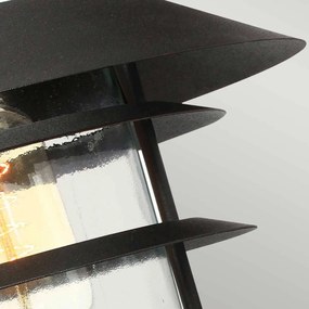 Nástěnná venkovní lampa na zahradu Elstead HELSINGOR/černá