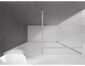 Mexen Velar, sprchový kout s posuvnými dveřmi 130 x 70 cm, 8mm sklo námraza, chromová, 871-130-070-31-01