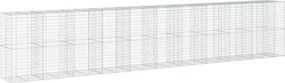 Gabionový koš s víkem 1 050 x 100 x 200 cm pozinkované železo 3295244