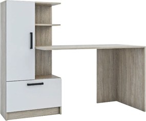 Počítačový stůl Standard, urban oyster / nymfea alba, levá montáž