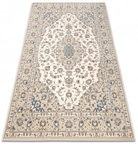Vlněný kusový koberec Alim krémově modrý 80x150cm