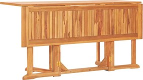 vidaXL 7dílný skládací zahradní jídelní set masivní teakové dřevo [49001]