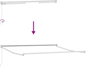 Stahovací markýza Oranžová a hnědá 300 x 250 cm 3329945