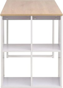 Psací stůl 120 x 60 x 75 cm dub a bílý 245720