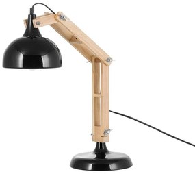 Černá pracovní stolní lampa - SALADO Beliani