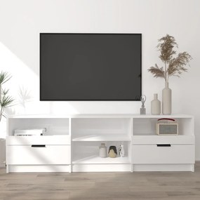 vidaXL TV skříňka 150x33,5x45 cm kompozitní dřevo [817115] Barva: bílá s vysokým leskem