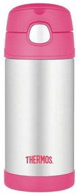 Thermos Dětská termoska s brčkem 355 ml Růžová