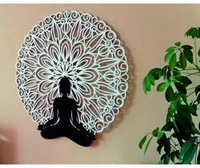 Sentop - Mandala 3D obraz na stěnu Buddha mandala barevné provedení  l SENTOP PR0362 3D Paywood