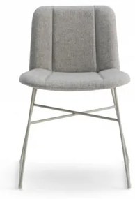 BILLIANI Kovová čalouněná židle HIPPY 637 / 638 s područkami Barva podnože šedá podnož (metallic) GALERIE - čalounění Billiani LÁTKY 2 / LUNA, FLAMENCO, BOEMIAN