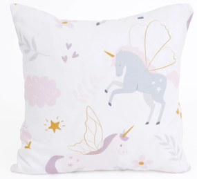 Bavlněný povlak na polštářek Renforcé 40 × 40 cm – Unicorn