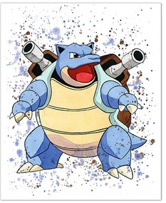 Obraz s motivem Pokémon - 4 rozměry Rozměr: 30x40 cm, Varianta: Blastoise