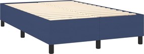 Box spring postel s matrací modrá 120x200 cm textil 3136427