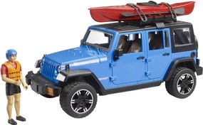 Auto bruder 2529 jeep wrangler rubicon s kajakem a figurkou