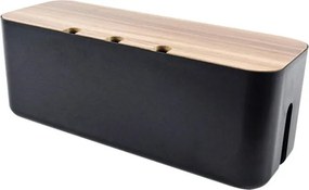 Organizér pro kabely černý / hnědý