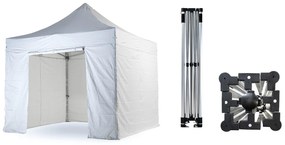 Nůžkový párty stan 3x3 m TENTino SMALL HEXAGON Barva opláštění (Zvolte variantu): 1A - BÍLÁ