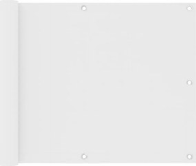 vidaXL Balkónová zástěna 75 x 400 cm oxfordská látka [42328] Barva: Bílá