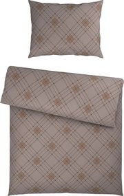 XXXLutz POVLEČENÍ satén šedohnědá 140/200 cm Ambia Home - Povlečení - 004443009401