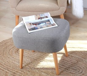 Atelier del Sofa Taburet Parrot - Grey, Šedá