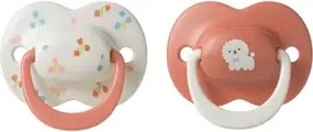 Tommee Tippee Ultimate Fit DECO silikonový dudlík 6-18 m GIRL 2ks - ví