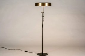 Stojací designová lampa La Viante Black and Gold