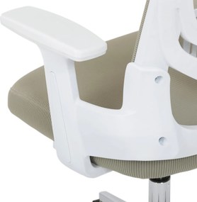 Ergonomická kancelářská židle EMILIE - béžová síťovina