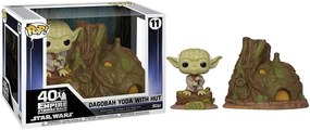Figurka funko pop! star wars the empire strikes back 40th dagobah yoda with hut 11