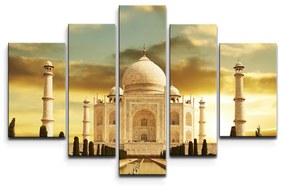 Sablio Obraz - 5-dílný Taj Mahal - 125x90 cm