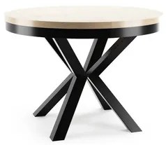Jídelní stůl WIKI 120 cm - dub sonoma/černá